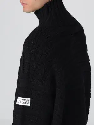 MAISON MARGIELA High Neck Distressed Knit Sweater