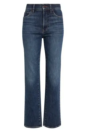 Veronica Beard Milla High Waist Ankle Slim Straight Jeans