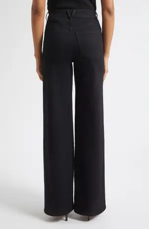 Veronica Beard Taylor High Waist Wide Leg Jeans
