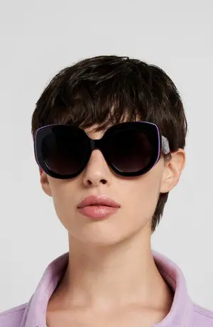Kurt Geiger 52mm Round Geometric Sunglasses