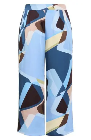City Chic Amaya Print Wide Leg Pants