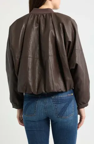 CITY BLUES Faux Leather Jacket