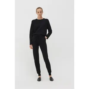 Chinti & Parker Pure Cashmere Track Pants - Black
