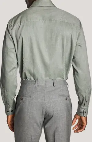 JACK VICTOR Flannelite Cotton Long Sleeve Sport Shirt