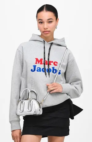 Marc Jacobs The Babe Mini Metallic Leather Top Handle Bag - Silver