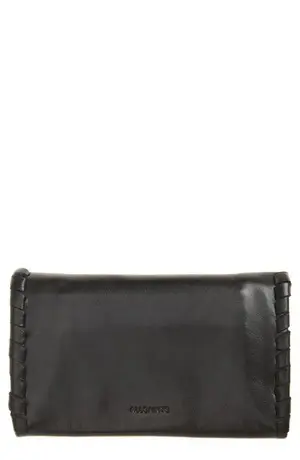 ALLSAINTS Esme Whipstitch Leather Bifold Wallet - Black