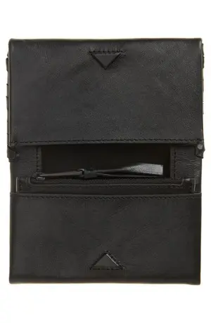 ALLSAINTS Esme Whipstitch Leather Bifold Wallet