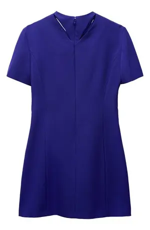 Versace Wool Grain De Poudre Minidress