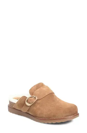 SOFFT Angela Leather Clog With Genuine Shearling Trim
