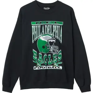 Junk Food Philadelphia Eagles Cotton Blend Crewneck Sweatshirt