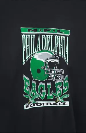 Junk Food Philadelphia Eagles Cotton Blend Crewneck Sweatshirt
