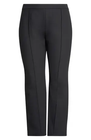 Eileen Fisher High Waist Ankle Kick Pants - Black