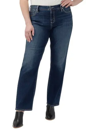 SILVER JEANS CO. Elyse Classic Straight Leg Jeans