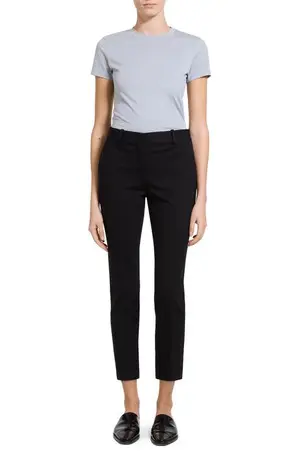 Theory Treeca Slim Fit Crop Pants