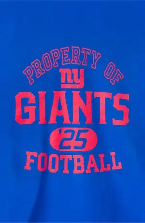 Junk Food New York Giants Flea Market Crewneck Sweatshirt - Royal