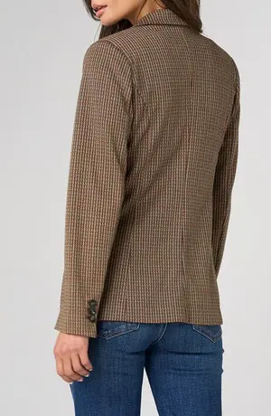 LIVERPOOL Plaid Cutaway Blazer