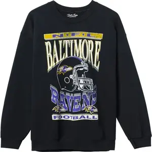 Junk Food Baltimore Ravens Helmet Flea Market Crewneck Sweatshirt
