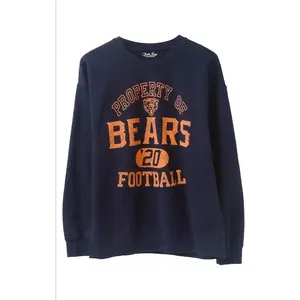 Junk Food Chicago Bears Crewneck Sweatshirt - Navy