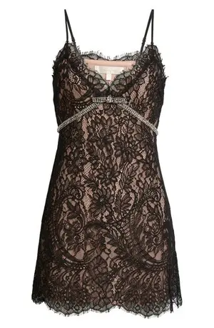 LoveShackFancy Eviara Lace Sleeveless Minidress