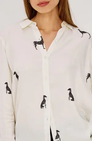 Rails Saige Whippet Print Button Up Shirt
