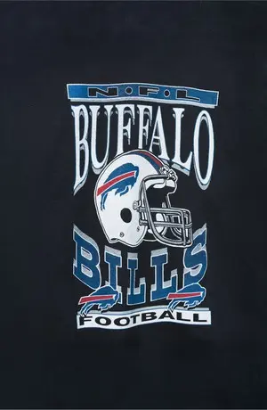 Junk Food Buffalo Bills Cotton Blend Crewneck Sweatshirt