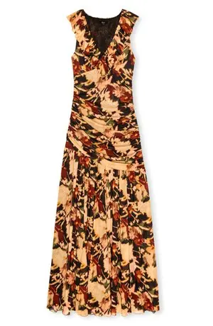 Rails Veda Ruffle V-neck Maxi Dress
