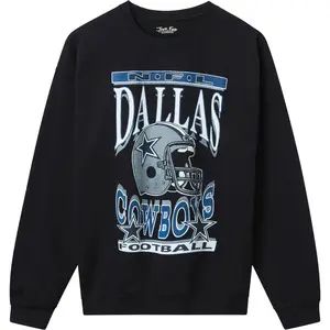 Junk Food Cowboys Helmet Graphic Sweatshirt - Black