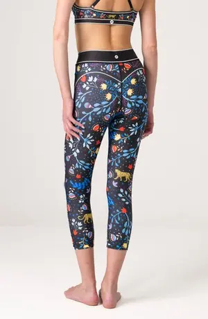 JESSIE ZHAO NEW YORK Amazon Rainforest High-waisted 7/8 Leggings
