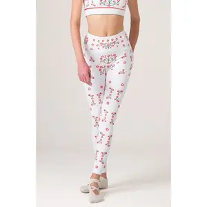 JESSIE ZHAO NEW YORK Day Garden High-waisted Leggings - White
