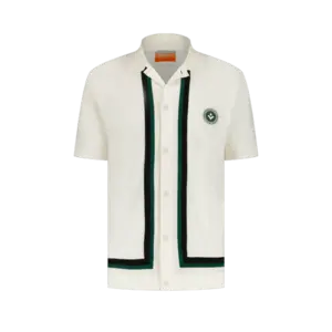 Rivieras Short Sleeve Polo Shirt With Embroidered Chest Badge
