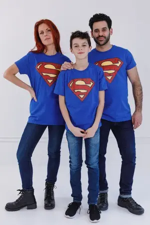 DC COMICS Justice League T-shirt - Superman Cobalt Blue