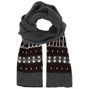 Rebecca Minkoff Knit Ikat Scarf - Grey