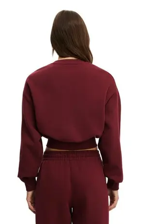 Cotton:on Active Plush Cropped Crew - Gingerberry