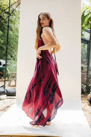 SUN CHILD Classic Silk Dress