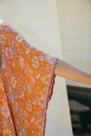 SUN CHILD Mini Caftan Vanilla
