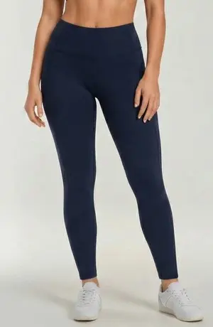 SWEAT & MILK The Daily Support Pocket Postpartum Legging Navy
