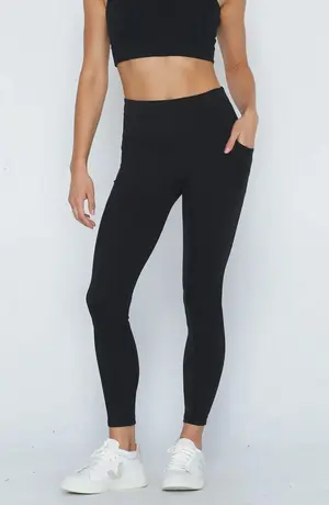 SWEAT & MILK The Daily Support Pocket Postpartum Legging - Noir