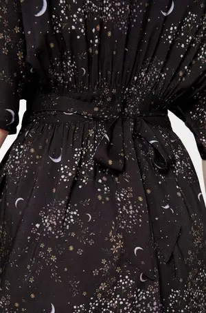 DISTURBIA Peaseblossom Celestial Tie Mini Dress