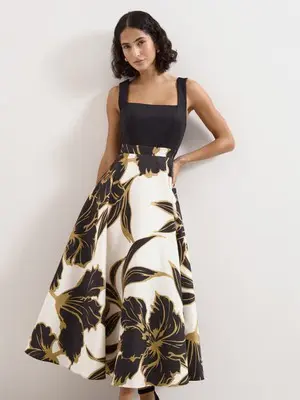 PHASE EIGHT Floral Fit And Flare Midi Dress