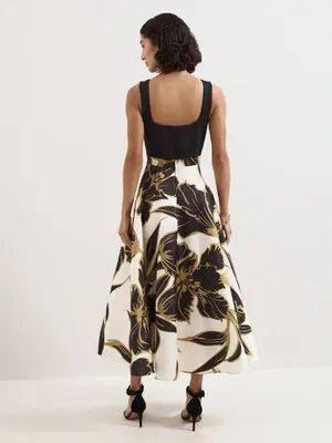 PHASE EIGHT Floral Fit And Flare Midi Dress