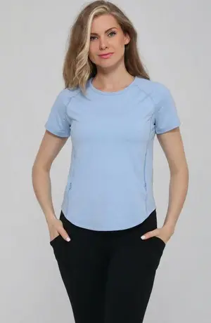 SWEAT & MILK The Mira Running Nursing Tee - Mist