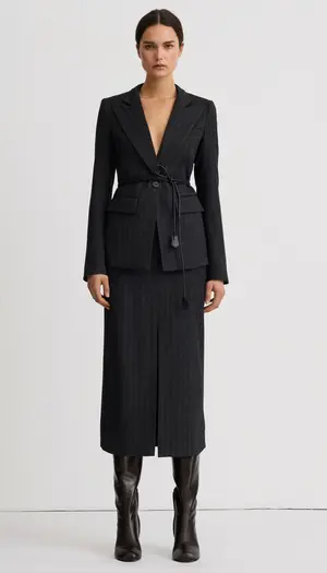 Smythe Front Slit Trouser Skirt