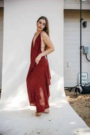 SUN CHILD Classic Silk Dress Solstice