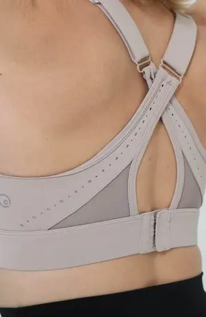 SWEAT & MILK Venice 5 Ultimate Support Full Coverage Nursing And Pumping Sports Bra - Chai