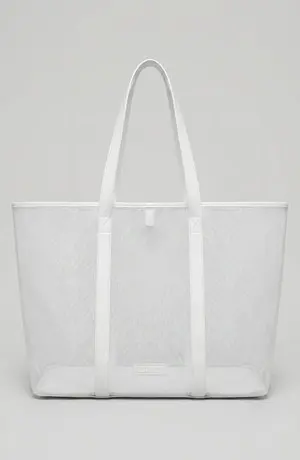 THIRTYYEARS Mesh Tote - White