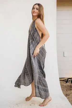 SUN CHILD Classic Silk Dress Opaline