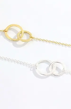 MINT & LILY Unity Links Necklace - Gold