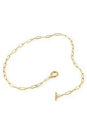 MINT & LILY Toggle Clasp Paperclip Chain Necklace