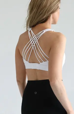 SWEAT & MILK Oceane 4 Support Maternity Sports Bra - Blanc