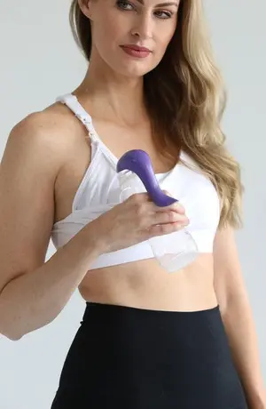 SWEAT & MILK Oceane 4 Support Maternity Sports Bra - Blanc